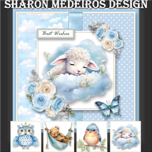 New Baby, Birthday or Get well topper kit - CUP1357538_2357 | Craftsuprint