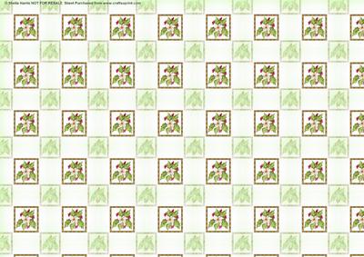 Christmas Rose and Holly Backing Sheet - CUP132373_158 | Craftsuprint