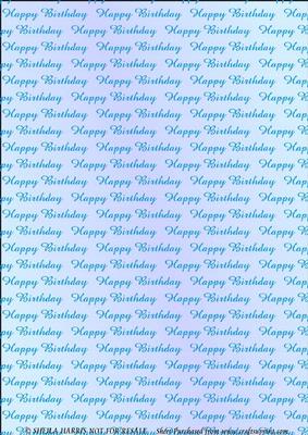 Happy Birthday Text Backing Sheet - CUP33112_158 | Craftsuprint