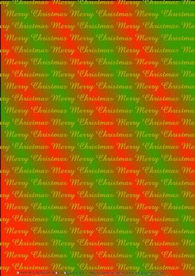 Merry Christmas Backing Sheet - CUP33275_158 | Craftsuprint
