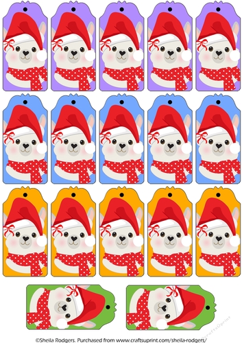 17 Christmas Llama Gift Tags 2 - CUP1002242_66 | Craftsuprint