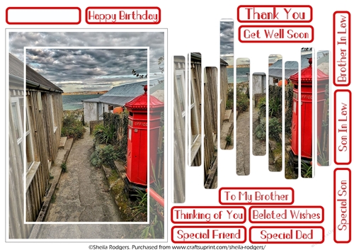 SLAT CARD - IONA POST OFFICE - CUP1045378_66 | Craftsuprint