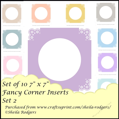 7x7 FANCY CORNER INSERTS SET 2 - CUP1045782_66 | Craftsuprint