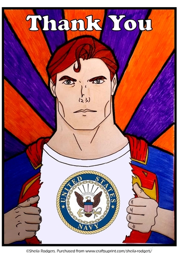 A4 SUPER HERO - US NAVY - CUP1046986_66 | Craftsuprint