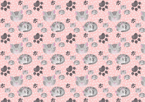 CATS ON PINK PAPER - CUP1058156_66 | Craftsuprint