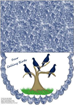 Four Calling Birds - CUP112063_66 | Craftsuprint