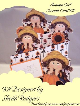 Autumn Girl Cascade Card Kit - CUP139248_66 | Craftsuprint