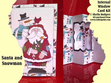 Santa and Snowman Internal Window Card Kit - CUP155845_66 | Craftsuprint