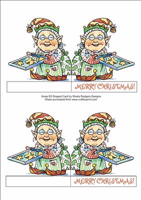 Xmas Elf Shaped Cards - CUP17557_66 | Craftsuprint