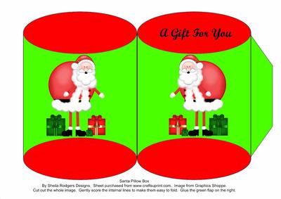 Santa Pillow Box - CUP19141_66 | Craftsuprint