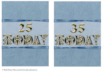 25 and 35 Today - CUP194403_66 | Craftsuprint