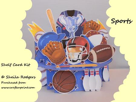 Sports Shelf Card Kit - CUP196505_66 | Craftsuprint
