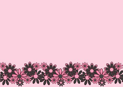 Pink Daisy Border Backing Paper - CUP266560_66 | Craftsuprint
