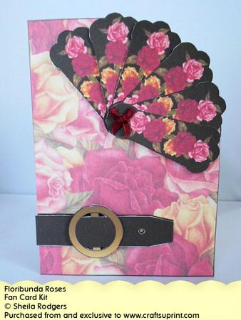 Fan Card - Floribunda Roses - CUP282260_66 | Craftsuprint