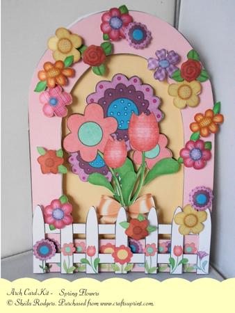 Arch Card Kit - Spring Flowers - CUP288779_66 | Craftsuprint