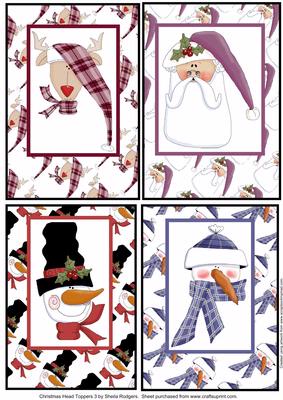 Christmas Head Toppers 3 - CUP29284_66 | Craftsuprint