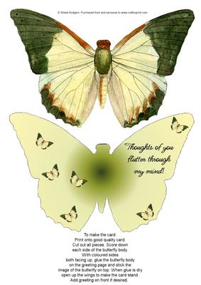 Butterfly Stand Up Card 12 - CUP302589_66 | Craftsuprint