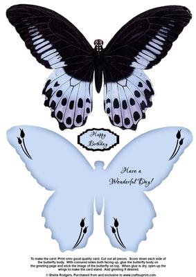 Butterfly Stand Up Card 18 - CUP304730_66 | Craftsuprint