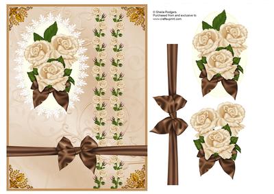 Coffee Cream Roses - CUP307425_66 | Craftsuprint
