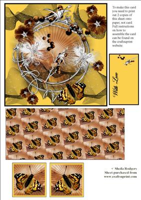 Butterfly Collection - Exploding Card - CUP345156_66 | Craftsuprint