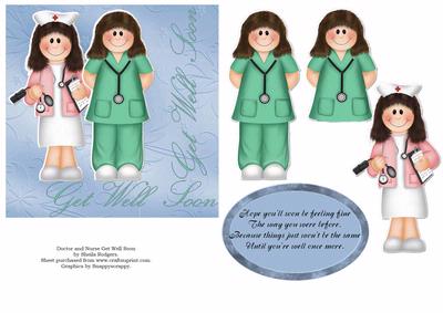 Doctor and Nurse Get Well Soon - CUP35663_66 | Craftsuprint