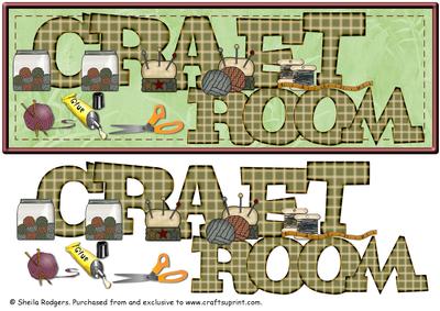 Room Sign - Craft Room - CUP376901_66 | Craftsuprint