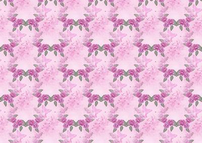 Butterfly and Pink Floral Backing Paper - CUP384423_66 | Craftsuprint