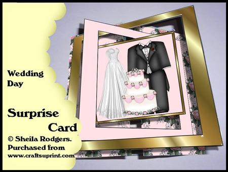 Surprise Card - Wedding Day - CUP395089_66 | Craftsuprint