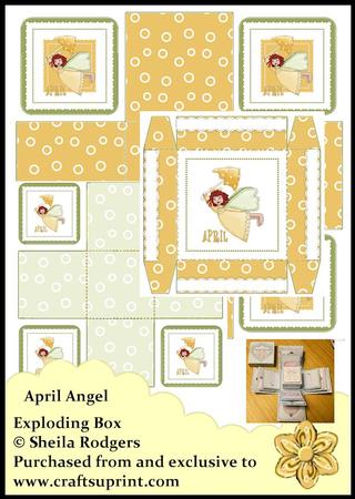 Exploding Box - April Angel - CUP409771_66 | Craftsuprint