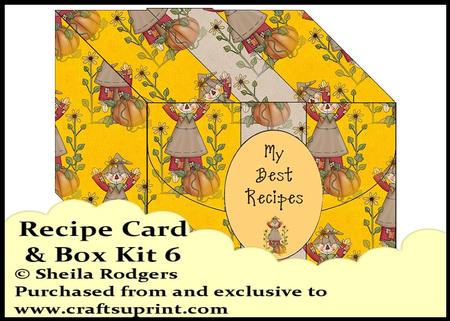 Recipe Card and Box Kit 6 - CUP410900_66 | Craftsuprint