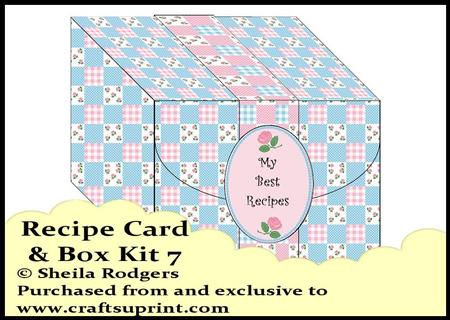 Recipe Card and Box Kit 7 - CUP410935_66 | Craftsuprint