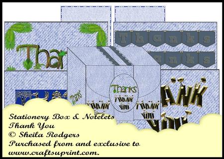 Stationery Box & Notelets - Thank You - CUP429068_66 | Craftsuprint