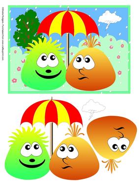 The Blobbles Shelter from the Rain - CUP429553_66 | Craftsuprint