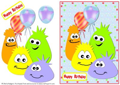The Blobbles Have Balloons 2 - CUP439114_66 | Craftsuprint