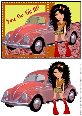 Emo and Beetle 1 - CUP447913_66 | Craftsuprint