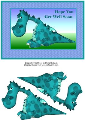 Dragon Get Well Soon - CUP45169_66 | Craftsuprint