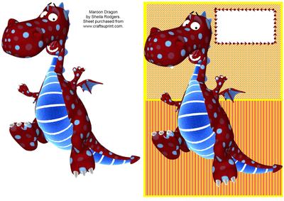 Maroon Dragon - CUP45173_66 | Craftsuprint