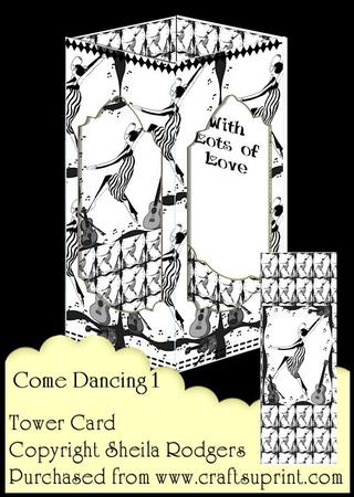 Tower Card - Come Dancing 1 - CUP462185_66 | Craftsuprint