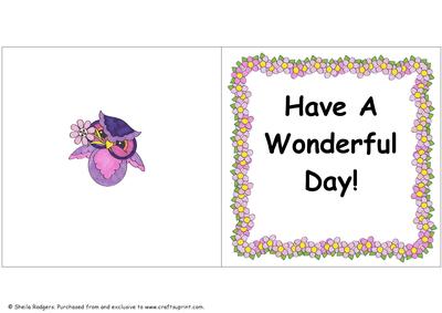 Owl Insert 4 - CUP478675_66 | Craftsuprint