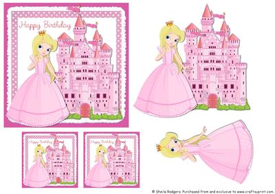 Princess Castle 3 - CUP510824_66 | Craftsuprint