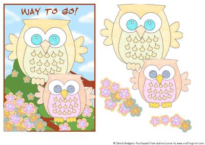 Way to Go Owls - CUP515077_66 | Craftsuprint