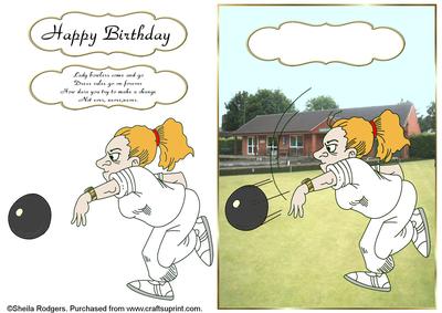 Lady Bowler 3 - CUP523992_66 | Craftsuprint