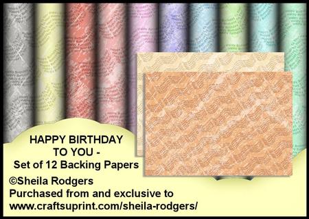 Happy Birthday to You - Set of 12 Backing Papers - CUP535035_66 ...