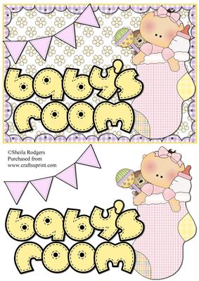 Babys Room Sign 3 - CUP568142_66 | Craftsuprint