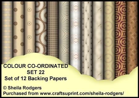 Colour Co-ordinated Papers Set 22 - CUP584339_66 | Craftsuprint