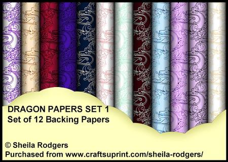 Dragon Papers Set 1 - CUP585041_66 | Craftsuprint