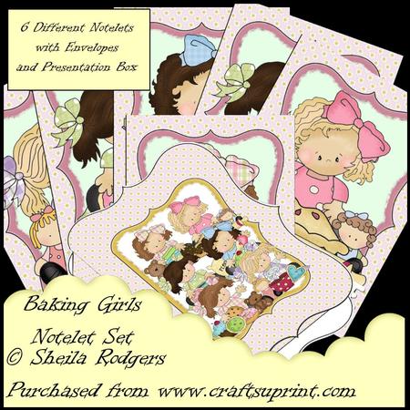 Baking Girls - Notelet Set with Presentation Box - CUP599297_66 ...