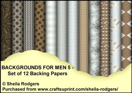 Backgrounds for Men 5 - Set of 12 Backing Papers - CUP606085_66 ...