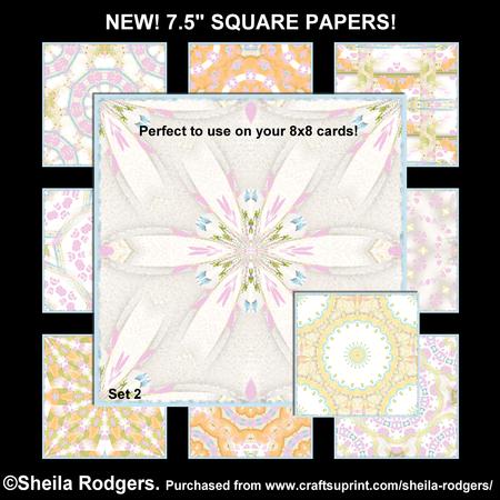 Square Paper Set 2 - CUP609055_66 | Craftsuprint