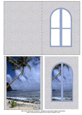 The View from My Window - Tropical Beach - CUP61606_66 | Craftsuprint
